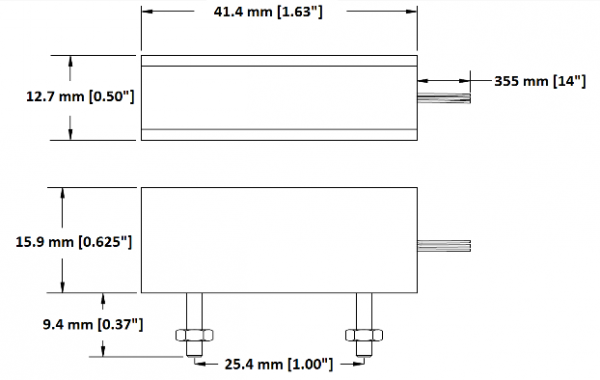 0719-3705-99 ±10° Single-Axis Electrolytic Tilt Sensor - Fredericks